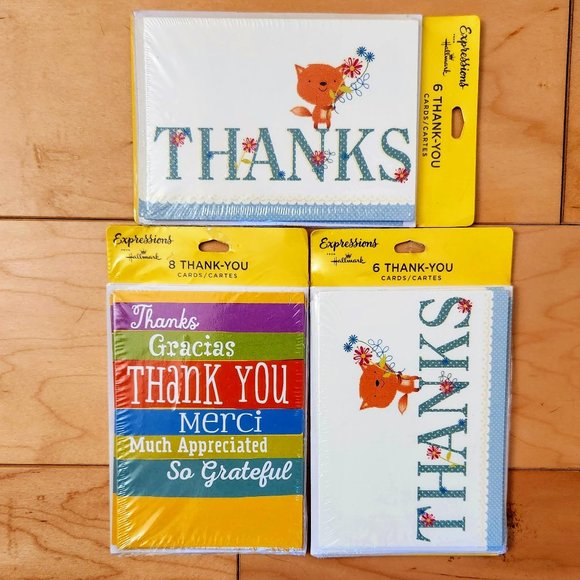 Hallmark | Office | New Hallmark Expressions Bundle Lot 2 Blank Thank ...